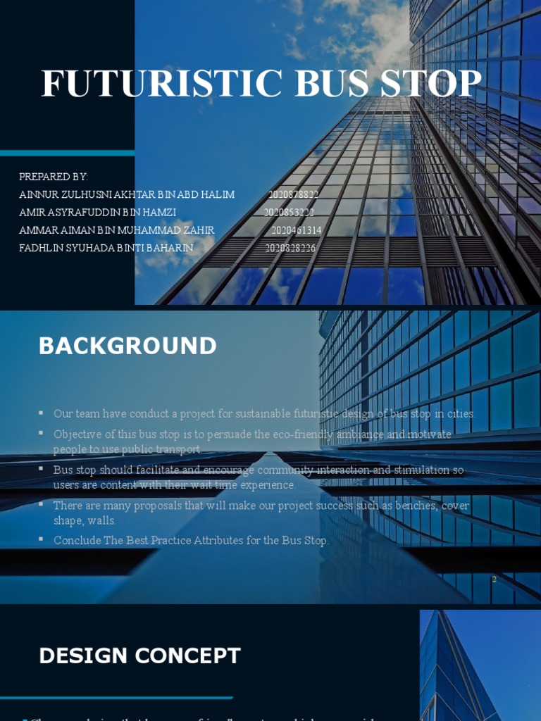 Futuristic Bus Stop | PDF | Concrete | Bus