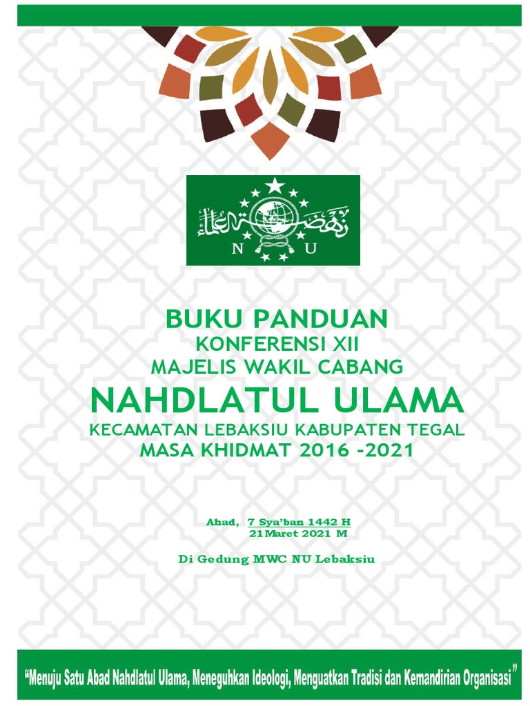 Buku Pedoman Konferensi MWC NU 2021 | PDF