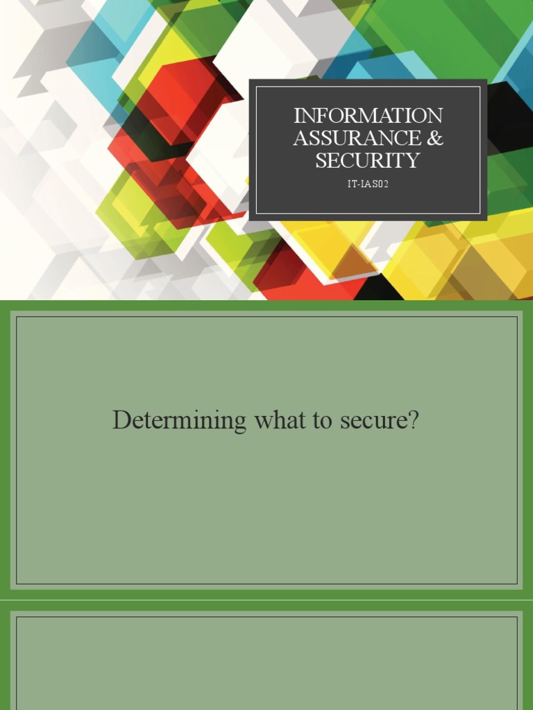 Information Assurance & Security | PDF | Backup | Secure Communication