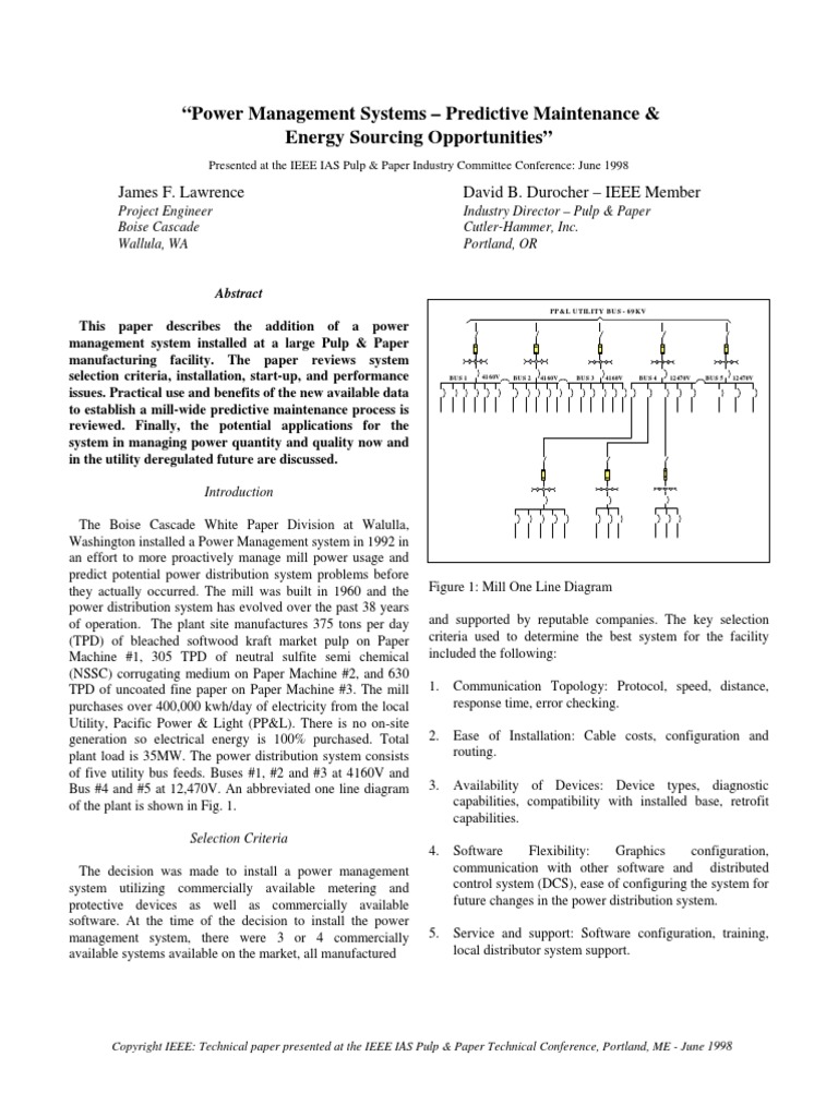 Power Management Systems - Predictive Maintenance & Energy Sourcing ...