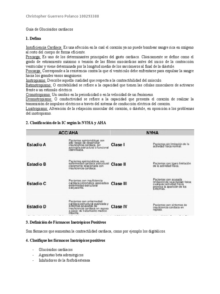 Guía de Farmacos Digitalicos | PDF | Corazón | Músculo