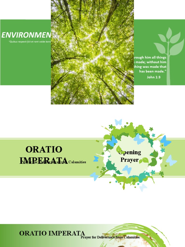 A Prayer for Deliverance from Environmental Calamities | PDF ...