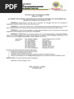 Executive Order No. 003 Creating BNC | PDF