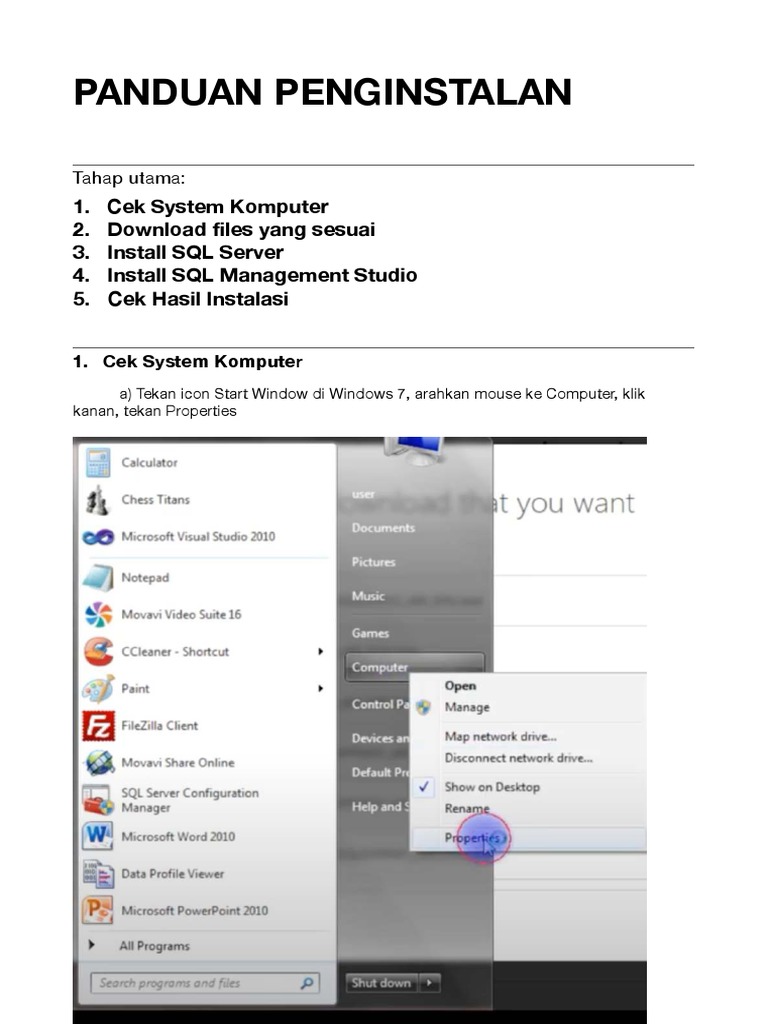 DB - Panduan Install SQL Server Dan SSMS | PDF