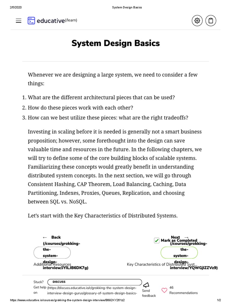 System Design Basics | Download Free PDF | Data | Information Technology