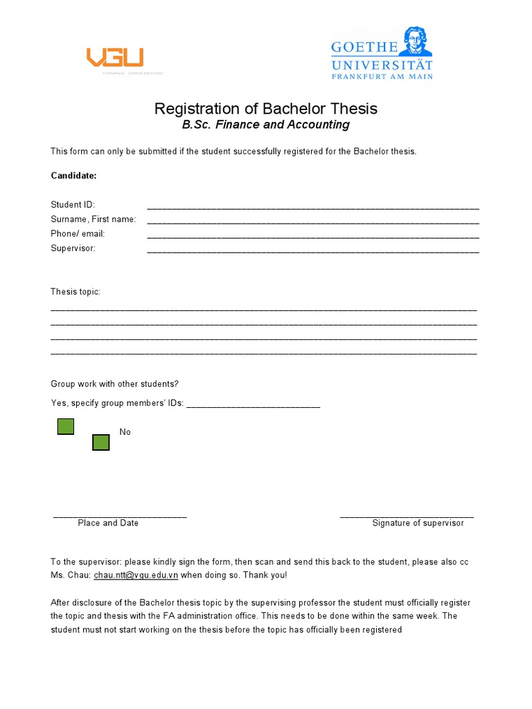 3 - BA Thesis Registration | PDF | Thesis | Educational Assessment And ...
