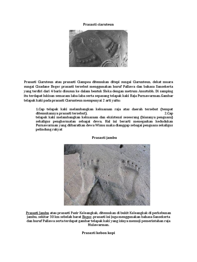 Prasasti Ciaruteun | PDF