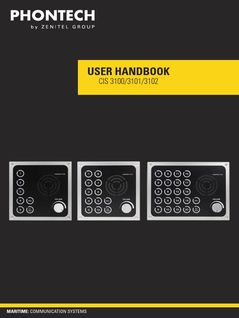 Intercom System Phonetech Cis-3100 Manual | PDF | Audio Engineering ...