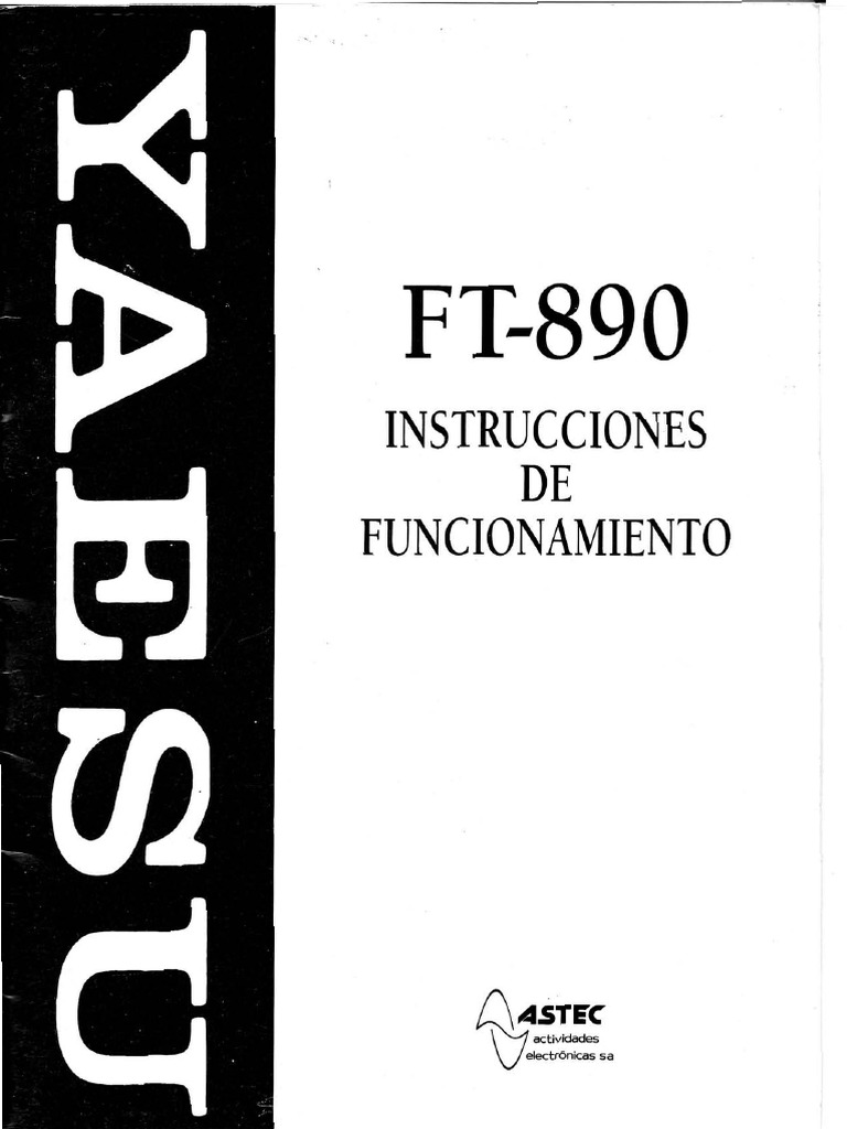 Yaesu FT 890 User ID6234 | PDF