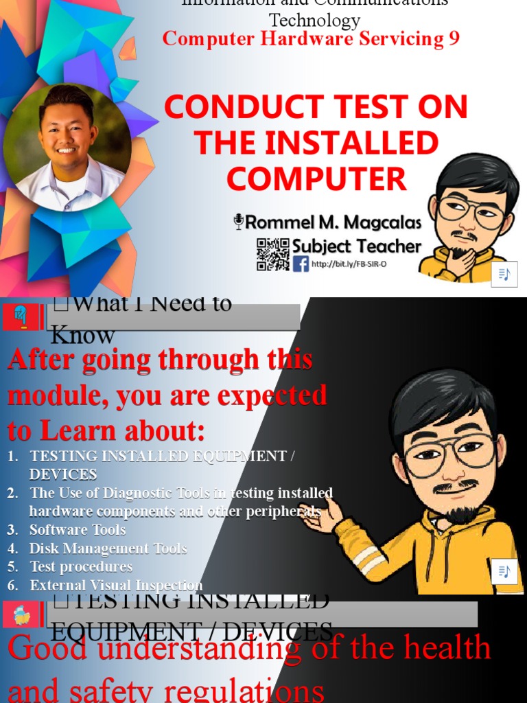 Ict - chs9 Lesson 2 - Conduct Test On The Installed Computer | PDF ...