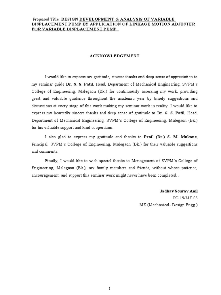 Design Development & Analysis of Variable Displacement Pump by Application of Linkage Motion ...