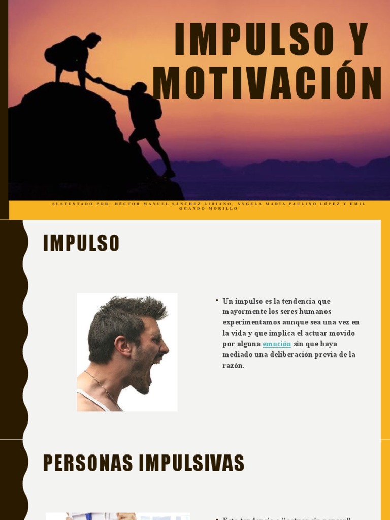 Impulso y Motivacion | PDF | Motivación | Motivacional