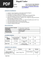 VLSI Verification Engineer Resume | PDF | System On A Chip | Hardware ...