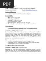 VLSI Verification Engineer Resume | PDF | System On A Chip | Hardware ...