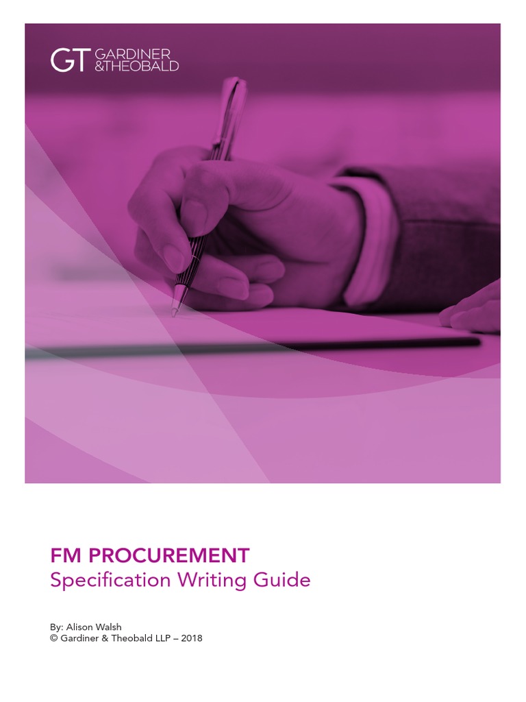 GT Knowledge Paper FM Procurement Specification Writing Guide 2018 ...