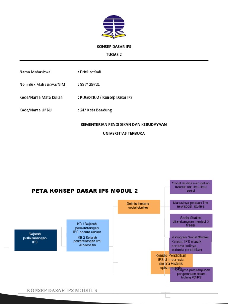 Peta Konsep 2 Dasar IPS | PDF