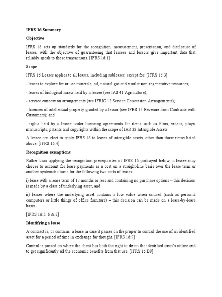 Ifrs 16, Ias 12, Ias 19 Summary | PDF | Deferred Tax | Defined Benefit ...