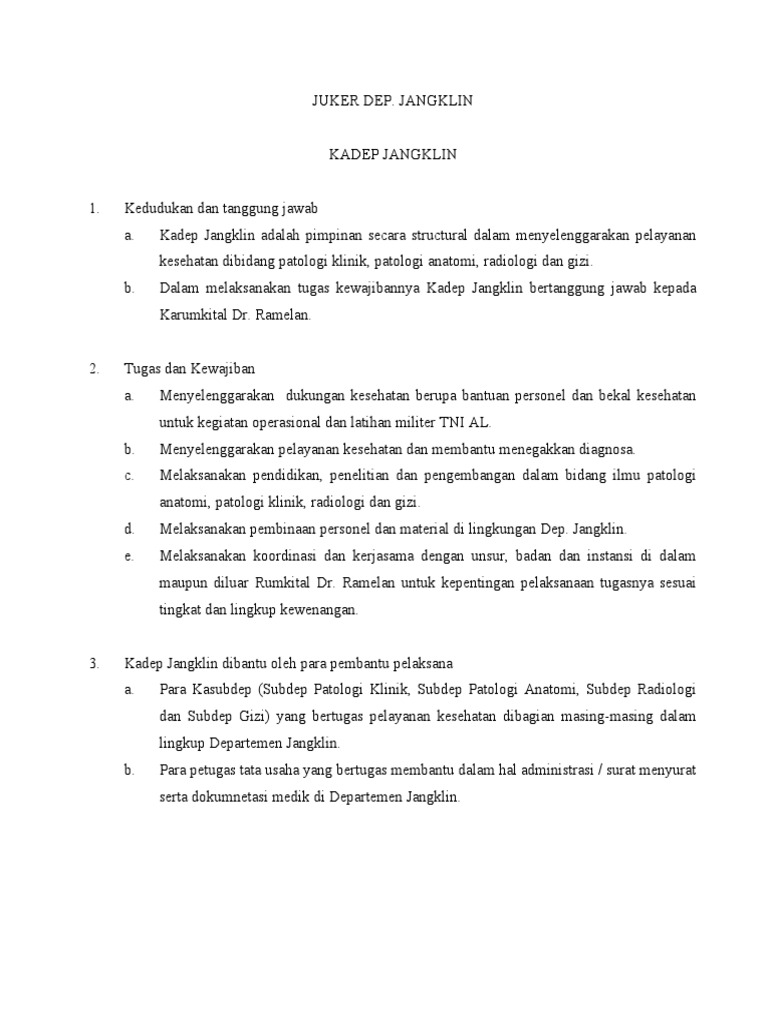 Jukker Dep. Jangklin 2005 | PDF