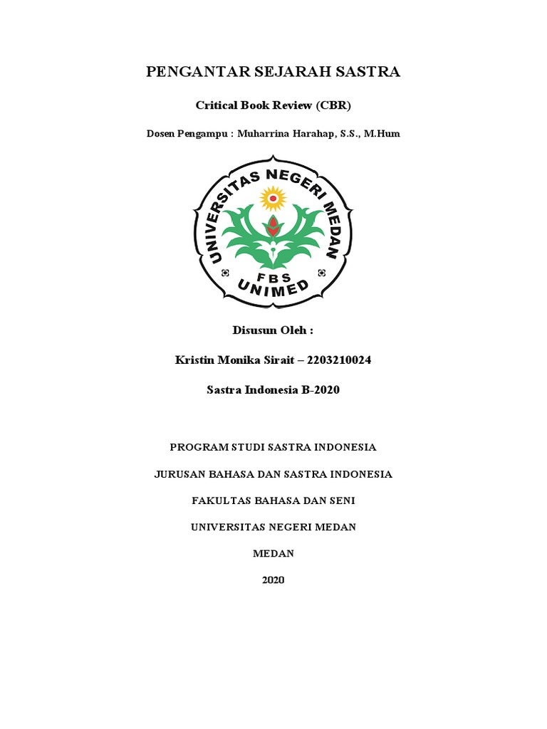CBR Sejarah Sastra | PDF | Kajian Bahasa Asing | Klasik