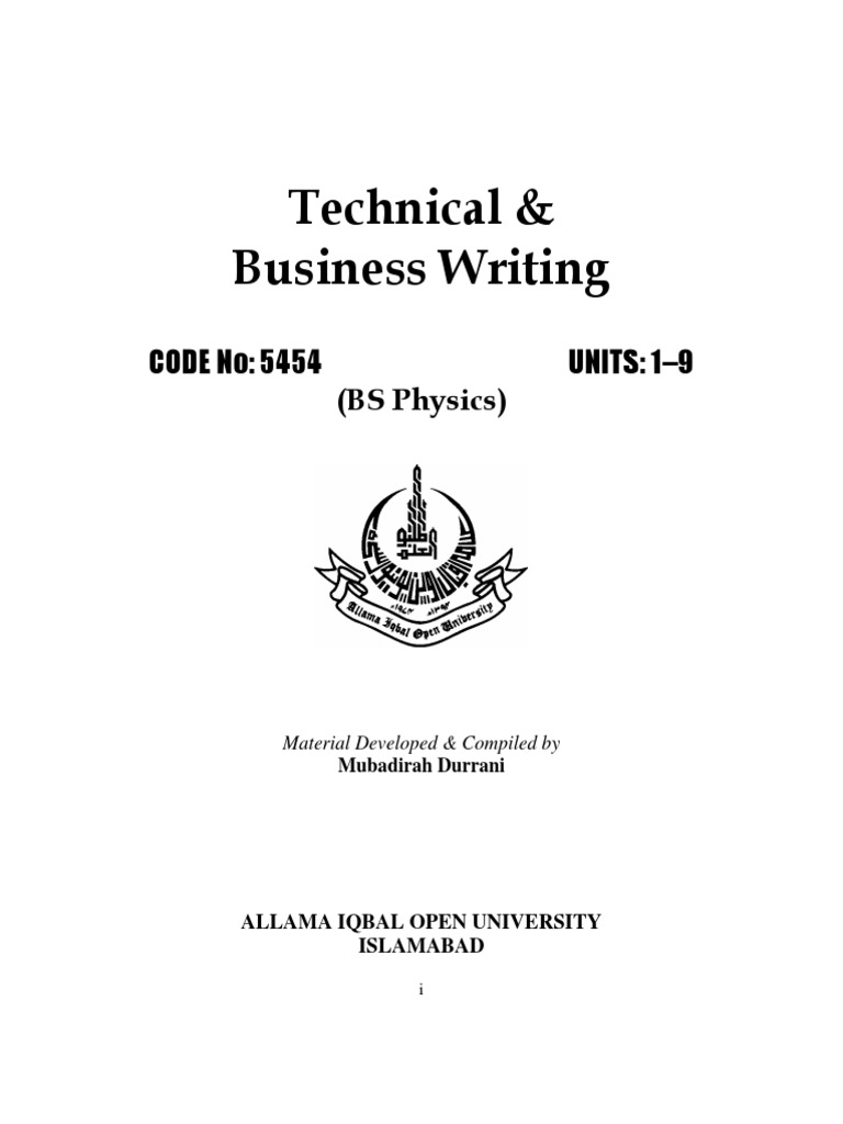 Technical and Business Writing | PDF | Welfare | Libraries