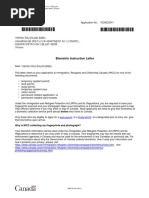 Biometric Instruction Letter | PDF | Human Migration | Immigration