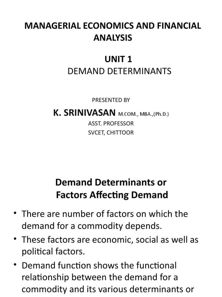 Demand Determinants Explained | PDF | Demand Curve | Demand