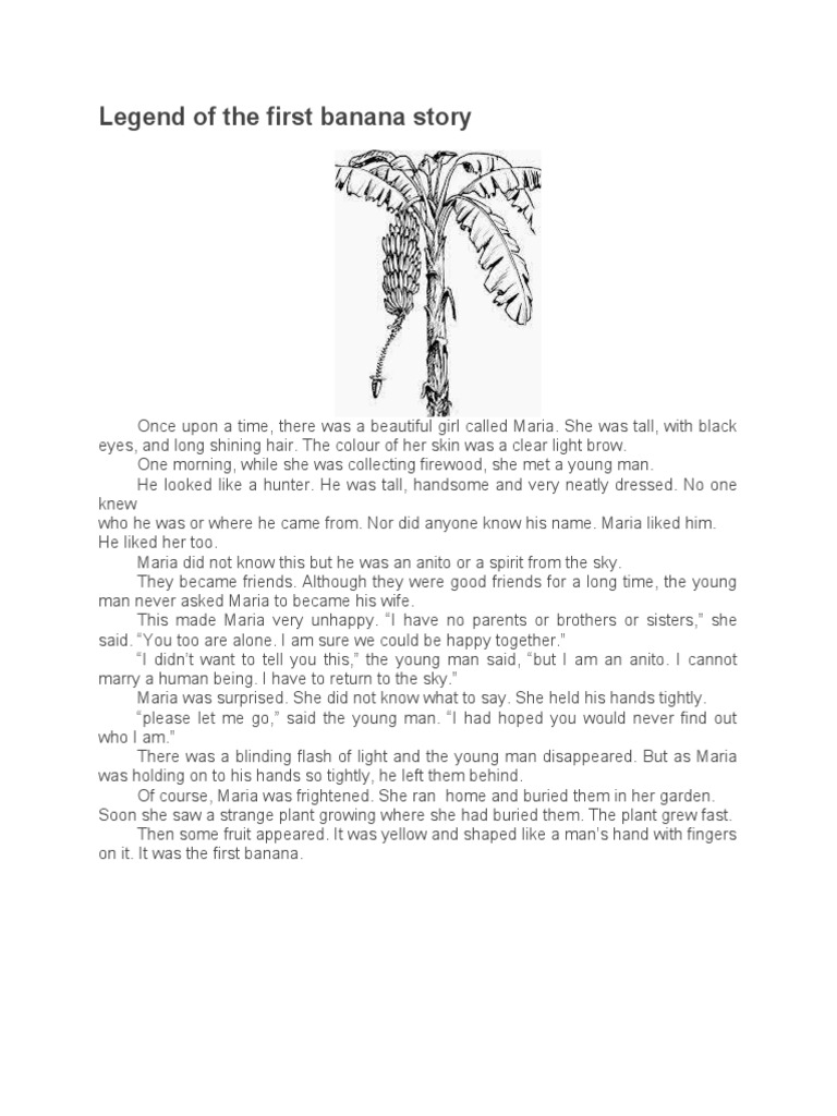 Legend of The First Banana Story | PDF