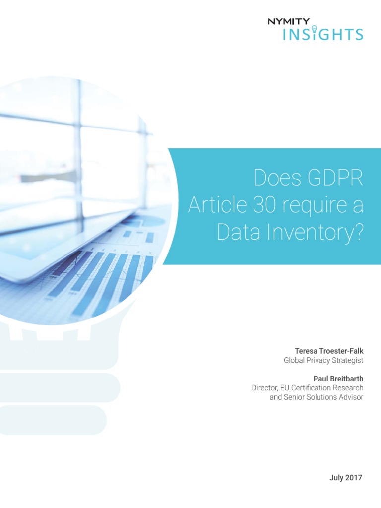 Does GDPR Article 30 Require A Data Inventory? | PDF | Privacy ...
