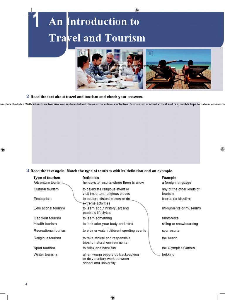 Part One - An Introduction To Travel and Tourism | PDF | Bed And ...