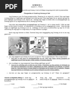 Consolidated Worksheet in SCIENCE 3 Quarter 3 Week 1 8 | PDF