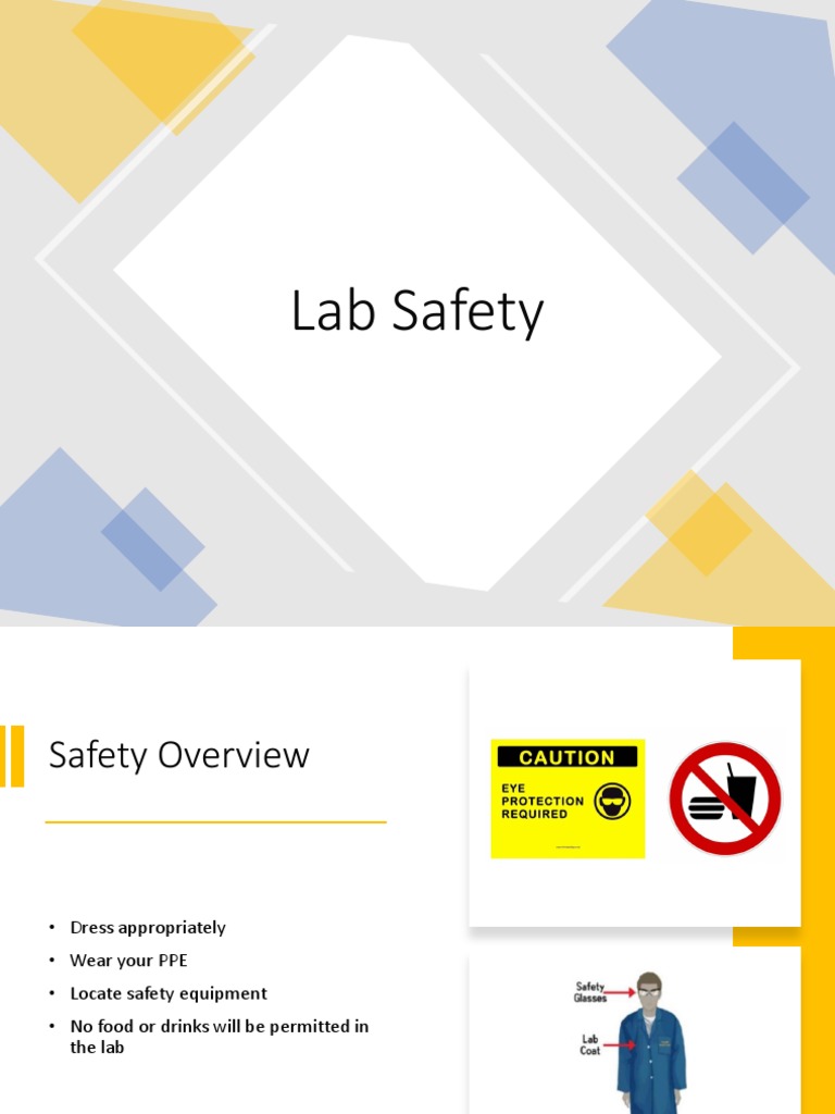 Laboratory Safety | Download Free PDF | Personal Protective Equipment | Laboratories