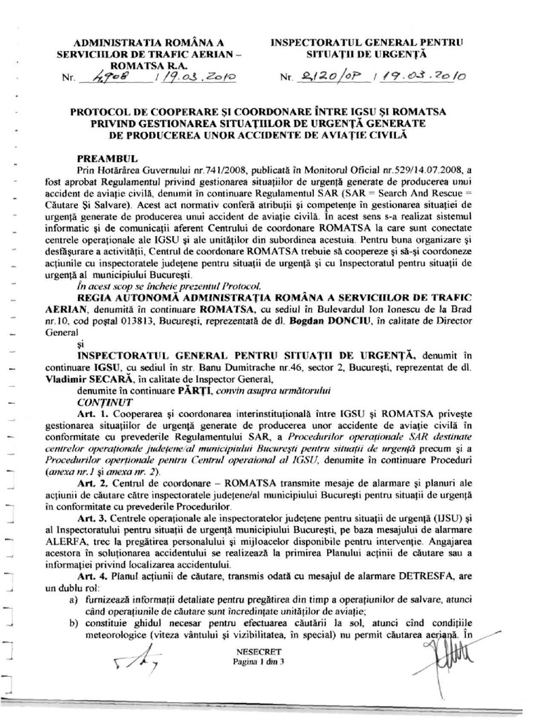 Protocol ROMATSA | PDF