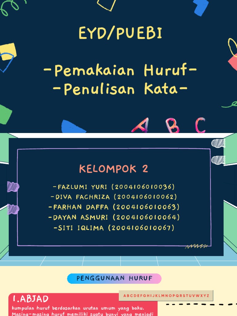 EYD - PUEBI - Pemakaian Huruf - Penulisan Kata | PDF