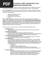 SCDF Table-Top Exercise Guidelines | PDF | Fire Safety