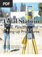 Total Station Setup and Operation | PDF | Surveying | Equipment