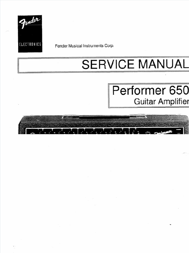 Vdocuments - MX Fender Performer 650 Guitar Amplifier | PDF | Analog ...