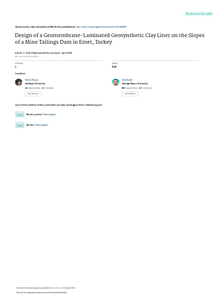 Design GCL Slopes | PDF | Stress (Mechanics) | Dam