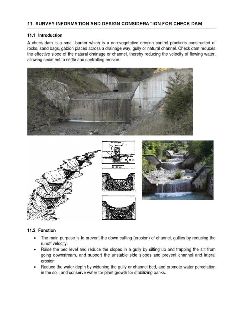 Chapter Eight Check Dam | PDF | Dam | Erosion