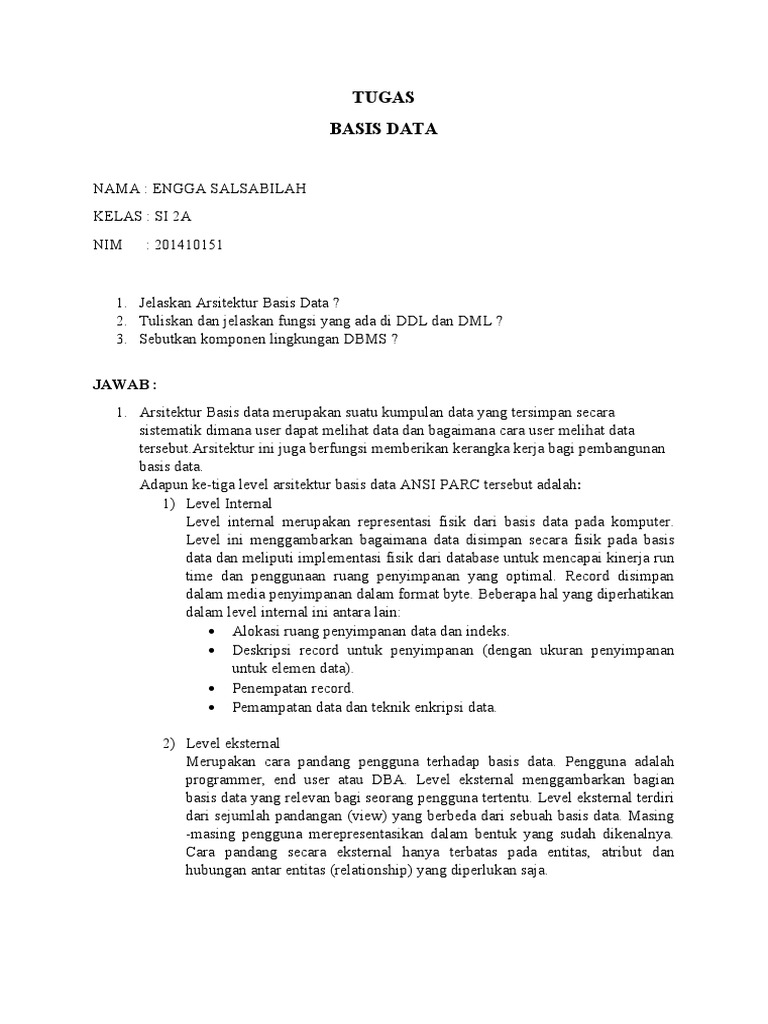 Tugas 2 Basis Data | PDF