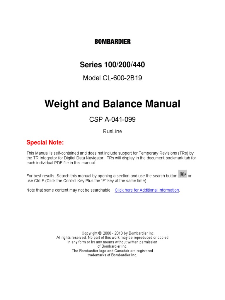 Weight and Balance Manual Rev12 | PDF | Empennage | Gallon