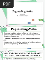 Pagsasaling Wika-Worksheets | PDF