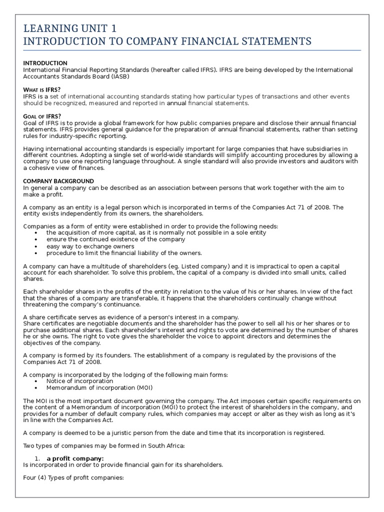 Docx | PDF | Preferred Stock | Financial Statement