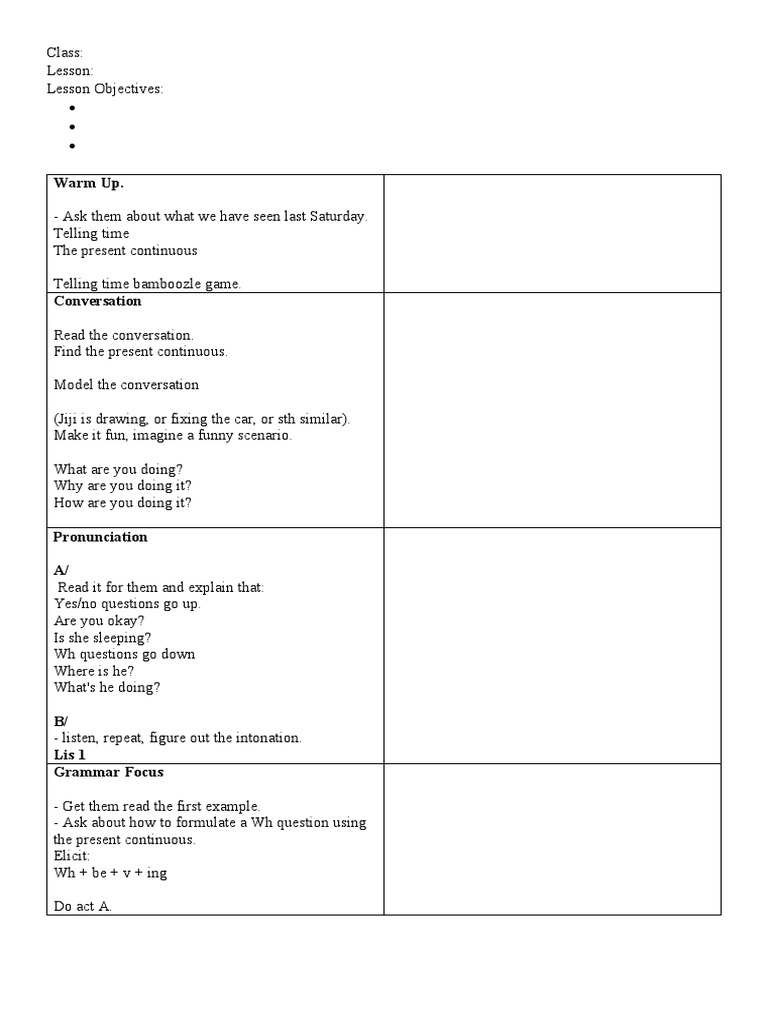 Warm Up | PDF