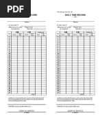 CSC Form No. 48 - Daily Time Record (DTR) | PDF | Teaching Mathematics