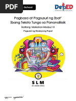 Q3 G11 Pagbasa at Pagsusuri - Module 4 | PDF
