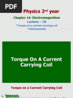 Moving Coil Galvanometer With Diagram | PDF