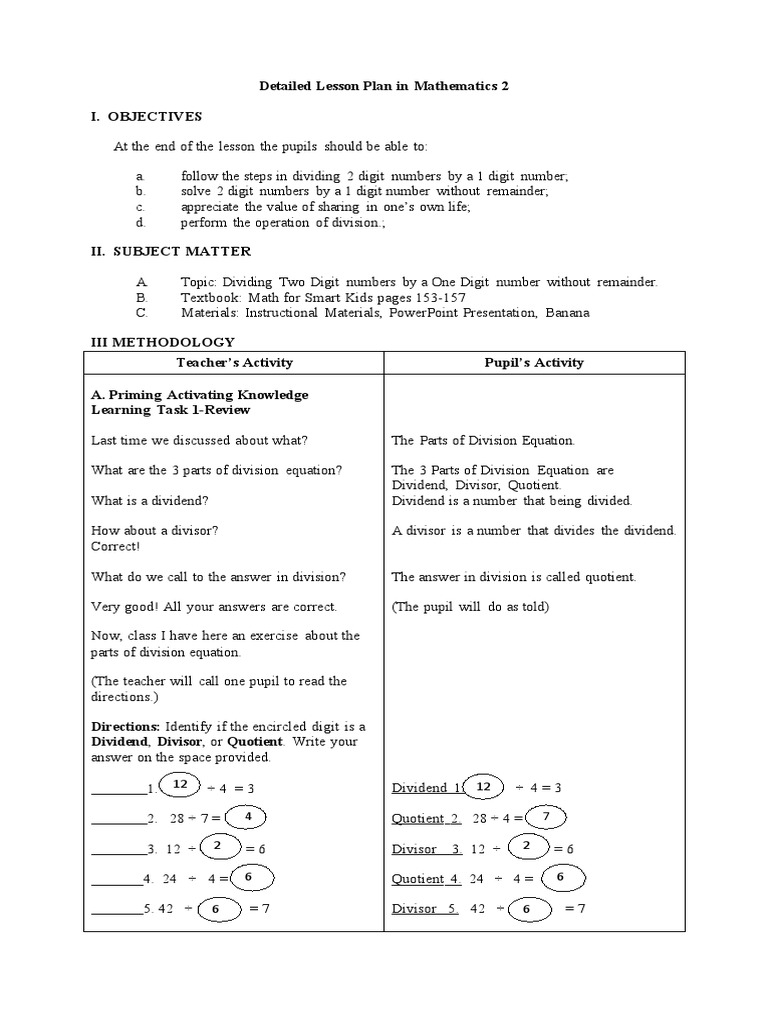 Dlp-Math 2 | PDF | Division (Mathematics) | Numbers