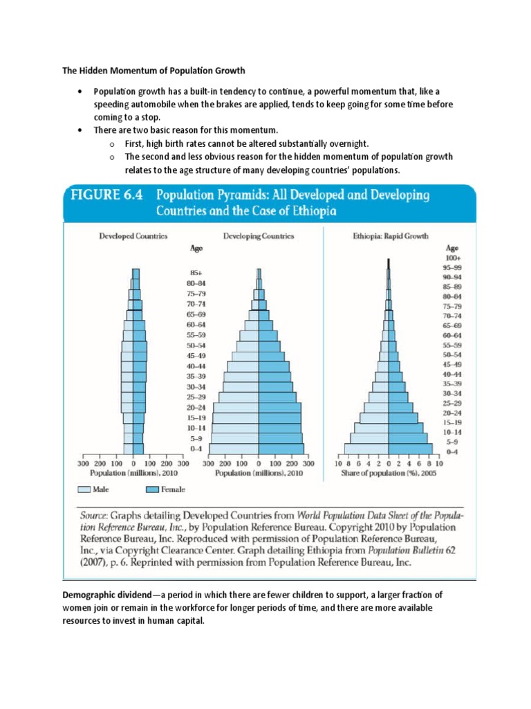 The Hidden Momentum of Population Growth | PDF | Population Growth ...
