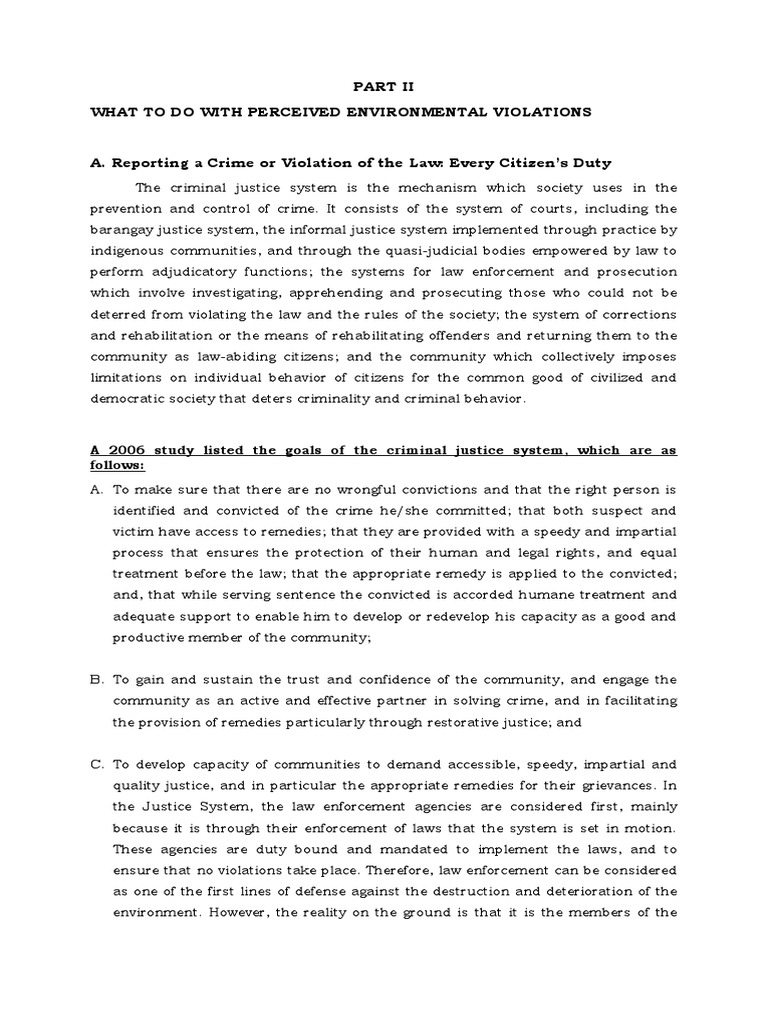 Reporting Environmental Violations Guide | PDF | Environmental Law ...