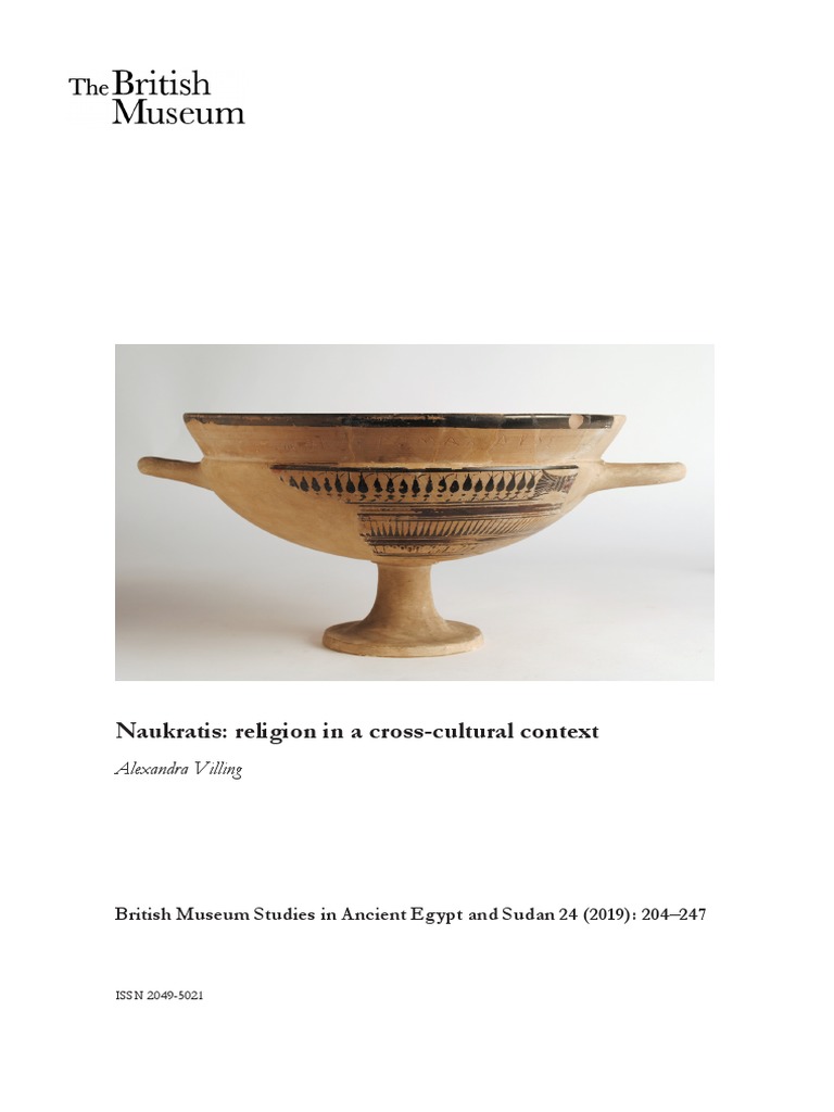 Villing - 24 Naukratis - Religion in A Cross-Cultural Context | PDF ...